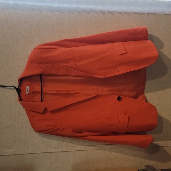 bok | Jackets & Coats | Orange Blazer | Poshmark